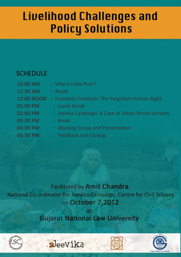 Livelihood challenges, Jeevika Campaign, GNLU, Centre for Civil Society ...